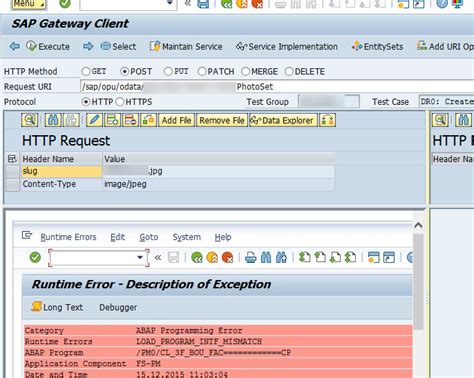 Solved Uploading Files Via Gateway Refused If Content Typ Sap