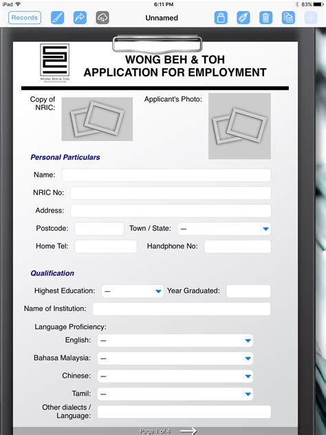 Law Firm Uses The Ipad For The Employment Application Formconnections