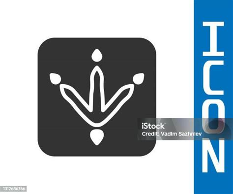 흰색 배경에 격리 된 회색 치킨 발 발자국 아이콘 수탉 스탬프 벡터 가루로 빻은에 대한 스톡 벡터 아트 및 기타 이미지 가루로 빻은 갈고리 발톱 건강관리와 의술