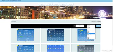 springboot毕设项目基于spring boot的智慧天气管理系统84z99java vue mybatis maven mysql sprnig） springboot vue 天气