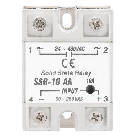 Ssr 10 Aa 10a Solid State Relay Module Ssr Ac Ac Input 90 250v Ac