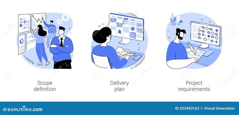 Business Analysis In Software Development Isolated Cartoon Vector Illustrations Se Stock Vector