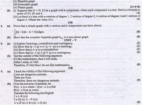 Rtu Question Papers 4 Semester Cs And It Discrete Mathematical