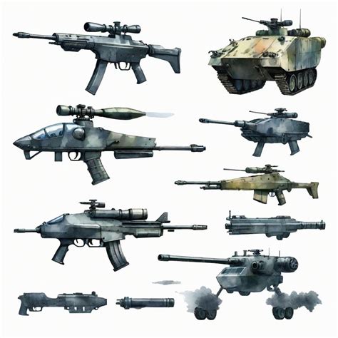 Assault Vector Set White Background Isolated A High Quality Image Modern Premium Ai Generated