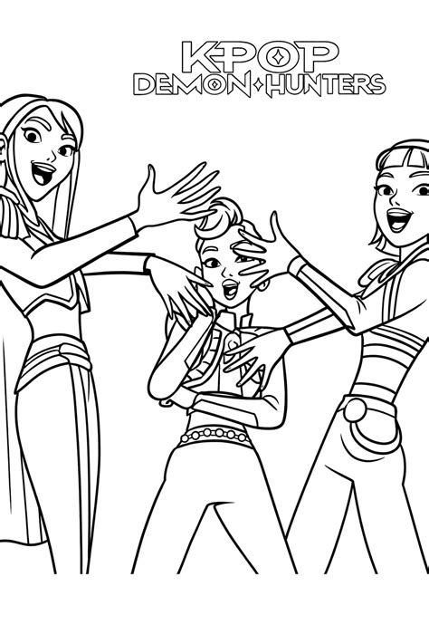 41 Kpop Demon Hunters Coloring Pages Magic And Coloring Scenes