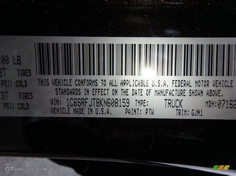 2019 1500 Color Code Ptw For Rugged Brown Pearl Photo 128814207