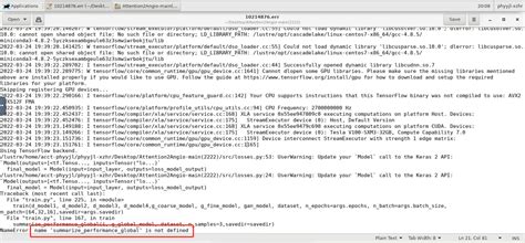 Nameerror Name Summarizeperformanceglobal Is Not Defined · Issue