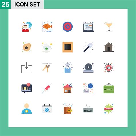 Groupe De 25 Plat Couleurs Panneaux Et Symboles Pour Jus Html Vacances Programmation Codage