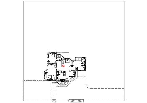Site Plan Of A Residential House In Autocad