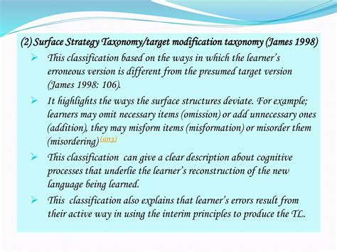 Language And Linguistics Error Analysis Pptx