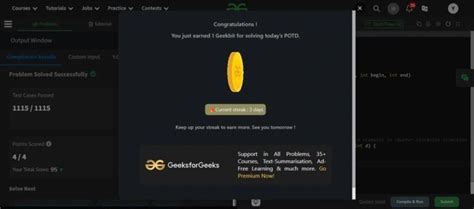 Gfg160 Geekstreak2024 Problemsolving Geeksforgeeks Coding