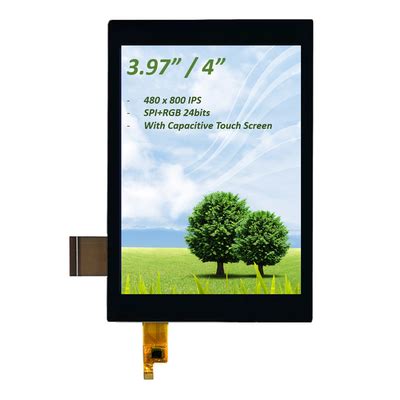 PCAP TFT Display 4 Inch 3 97 4 Inch TFT LCD SPI RGB Interface IPS Capacitive Touch Screen
