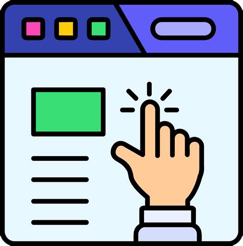 Click Line Filled Icon 36622806 Vector Art At Vecteezy