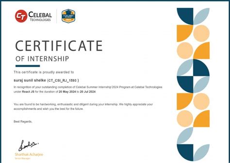 Reactjs Webdevelopment Internshipexperience Techjourney Suraj Shelke