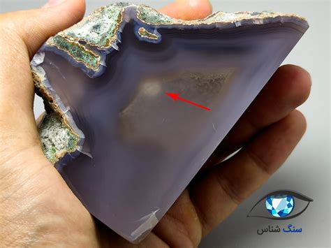 عقیق های آبدار ایران Enhydro Agate با آب میلیون ساله سنگ شناس