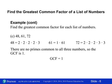 Section 13 1 Greatest Common Factor Factoring By Grouping Ppt