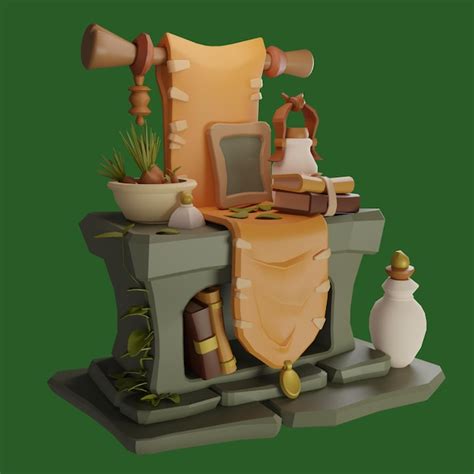premium psd game asset 3d rendering