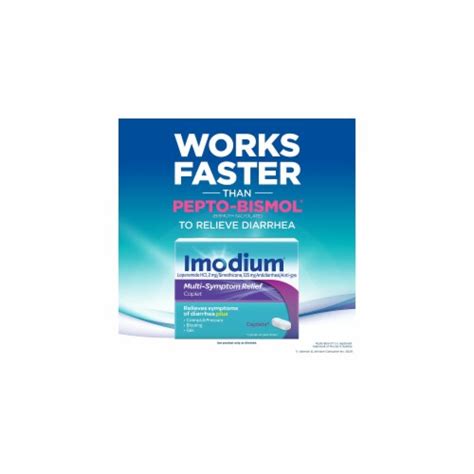 Imodium Multi Symptom Relief Anti Diarrheal Medicine Caplets Pack Of 2