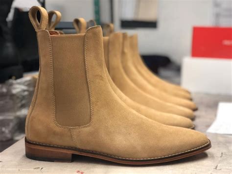 Mens Chelsea Boots Tan Suede At Rachel Vance Blog