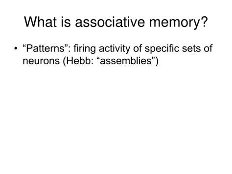 Ppt Lecture 13 Associative Memory Powerpoint Presentation Free Download Id3434070