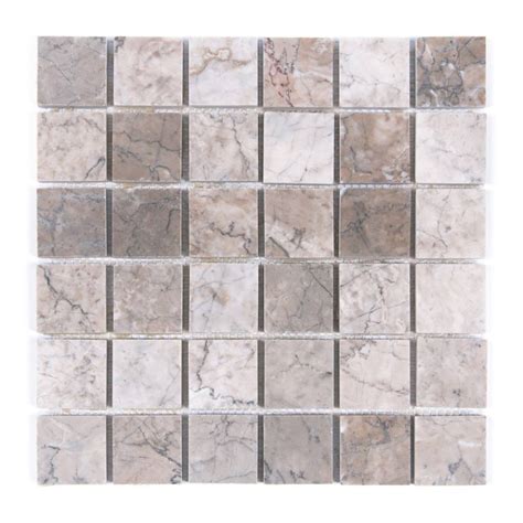 Temple Gray 2x2 Polished Marble Mosaic Tile
