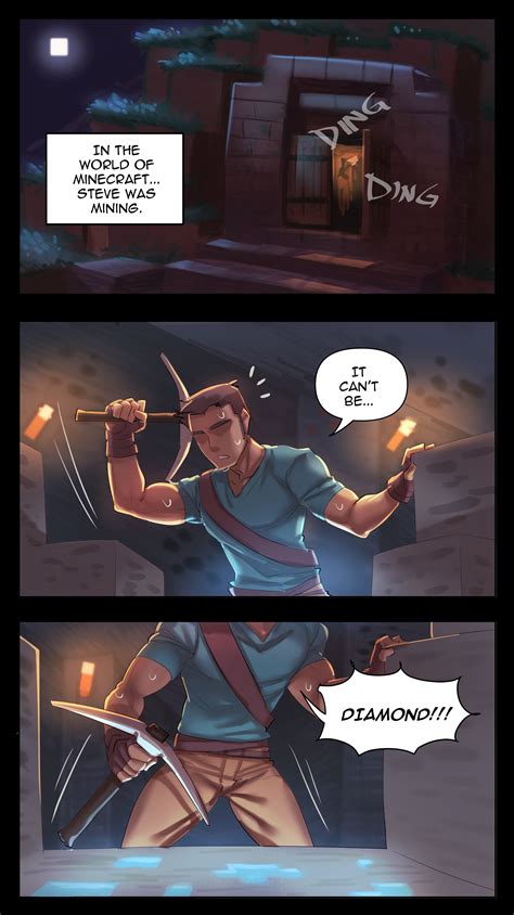 Steve Minecraft Drawn By Ermaowu And Merryweather Danbooru