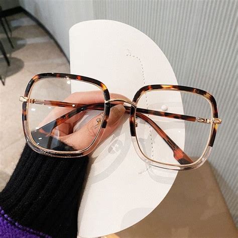 Oversized Clear Square Glasses Women Fashion Glasses Frames Fashion Glasses Frames Fashion