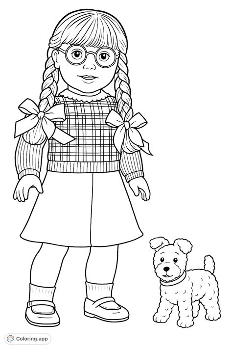 Molly American Girl Doll Coloring Page 2025