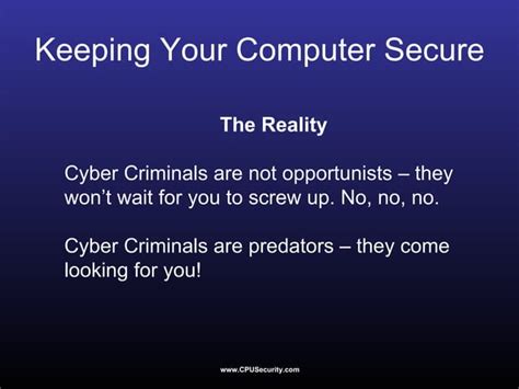 keeping your computer secure ppt antivirus software computer