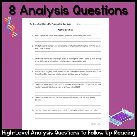 Dna Fingerprinting Activities True Crime Case Study Forensic Science
