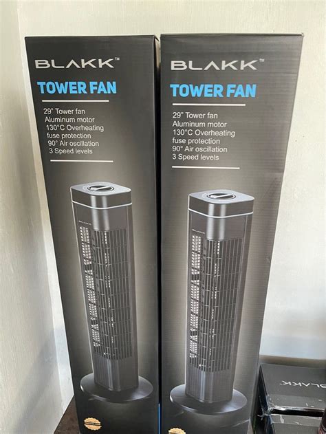 Blakk Tower Fan On Carousell