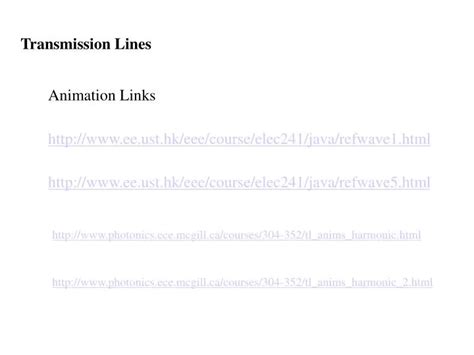 PPT Transmission Lines PowerPoint Presentation Free Download ID 2951958