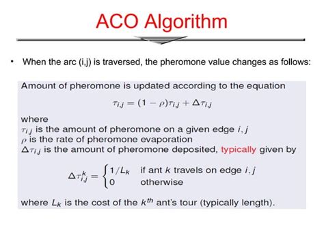Ant Colony Optimization Aco Ppt