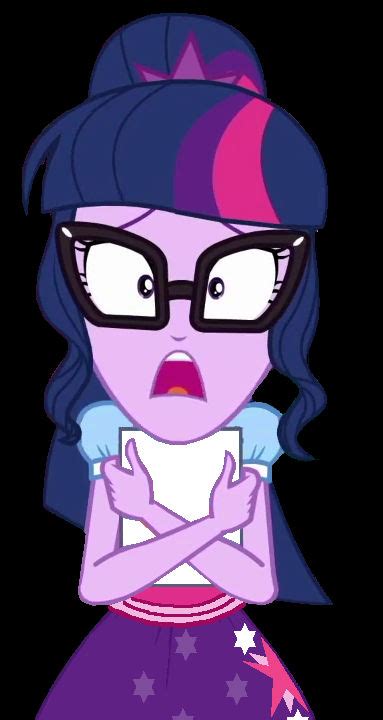 Mlp Eg Shocked Sci Twi Holding A Book By Princesscreation345 On