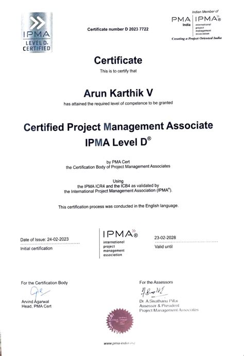 Arun Karthik V On Linkedin Projectmanagement Ipma