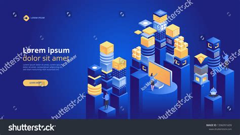 Big Data Flow Processing Concept Cloud Stock Vector Royalty Free