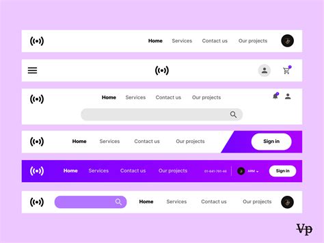 Header Navigation By Vaishali Patil On Dribbble