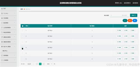 Springboot毕设 足球青训俱乐部管理后台系统 程序论文 Csdn博客