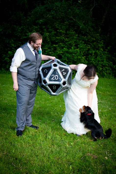 Our Nerdy Post Elopement Party With A D20 Dice Kissing Game • Offbeat Wed Was Offbeat Bride