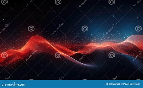 Background Abstract Particle Waveform Stock Illustration Illustration Of Line Music 290693558