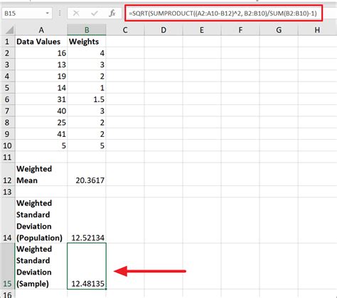 How To Calculate Standard Deviation In Excel