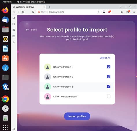 Import Extensions To Target Profiles During Multiple Import · Issue 27733 · Bravebrave Browser