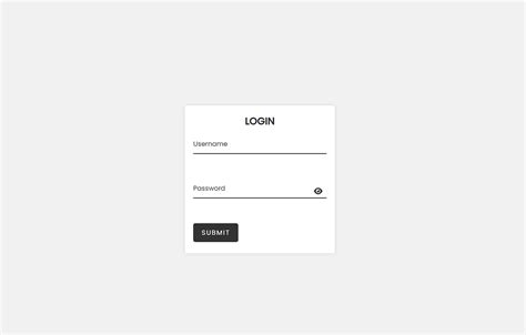 Login Page With Password Eye Icon — Html Css And Javascript By Azeem Teli Javascript In Plain