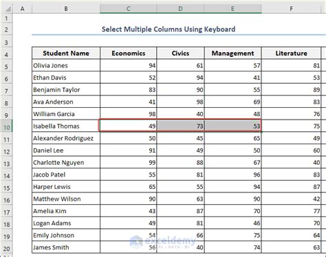 How To Select Column In Excel 6 Easy Ways Exceldemy