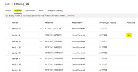 How To Manage PowerApps Version History Power Apps