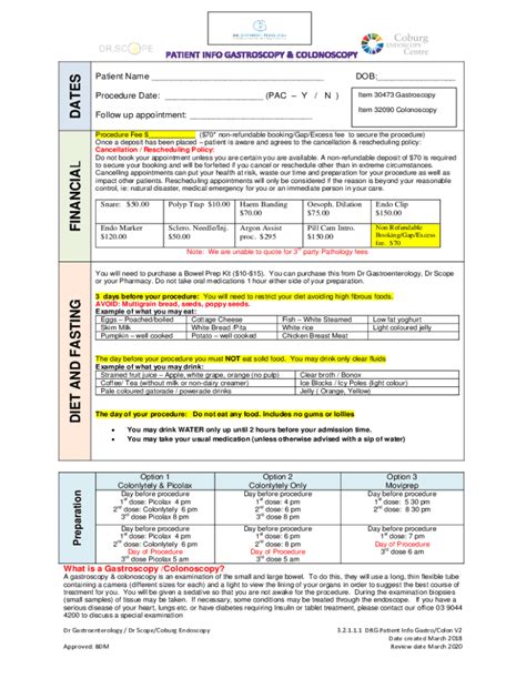Fillable Online Colonoscopy Referral Form Fax Email Print Pdffiller