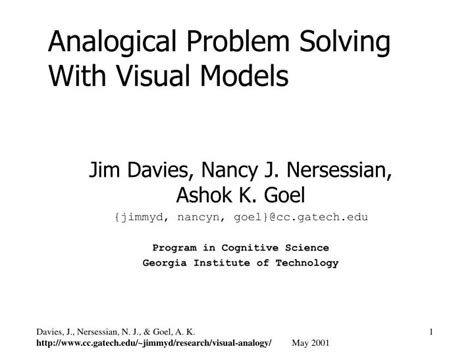 Ppt Analogical Problem Solving With Visual Models Powerpoint