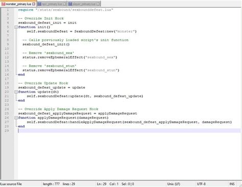 Mod Sexbound Defeat Page Starbound LoversLab