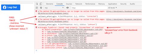 Facebook Social Login Shows Conflicting Information And Javascript Sdk