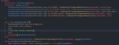 error when using tsk keyword hit artifact type · issue 7598 · sleuthkit autopsy · github